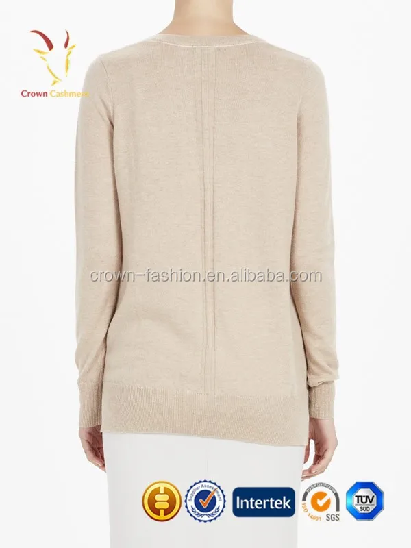 Hand Knitted Plain Cashmere Winter Kashmir Pullover Sweater Woman - Buy ...