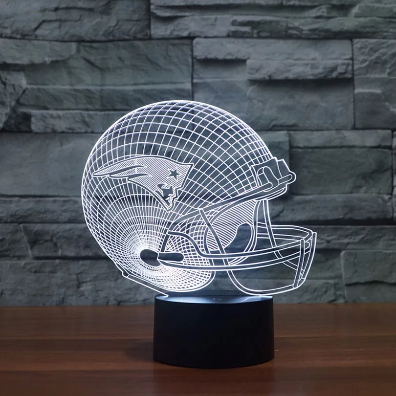 Nfl Team New England Patriots Logo Collection 3d Football Helmet Visual ...