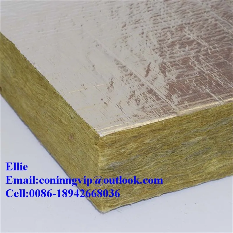 Rock Wool Board Faced with 3-Way FSK Aluminum Foil