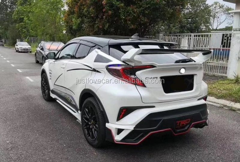 Abs Car Rear Trunk Spoiler Wing Gt Racing Type For Toyota Ch-r Chr 2018 ...