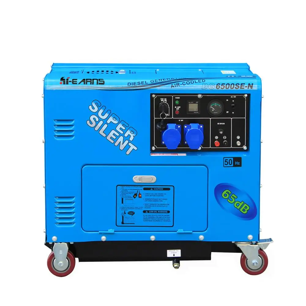 Super Silent 5kva Air Cooled 65db Single Phase Diesel Generator - Buy ...