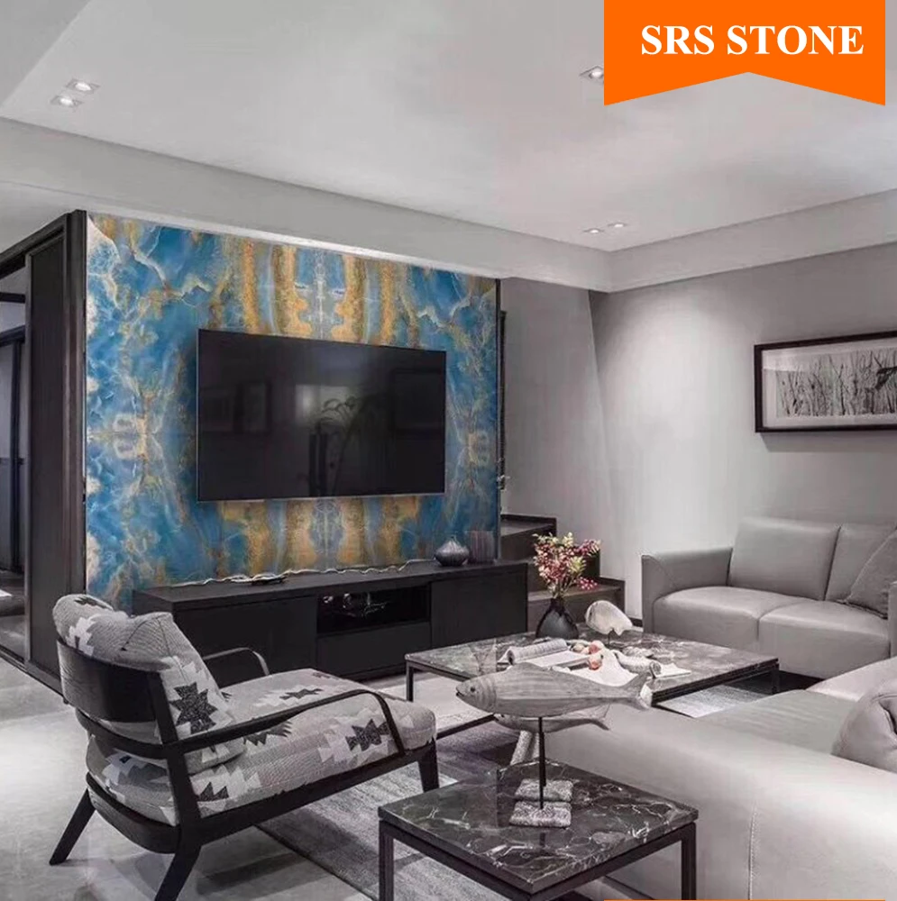 Blue Onyx Slab China Onyx Backlit Wall Panel - Buy Backlit Wall Panel ...