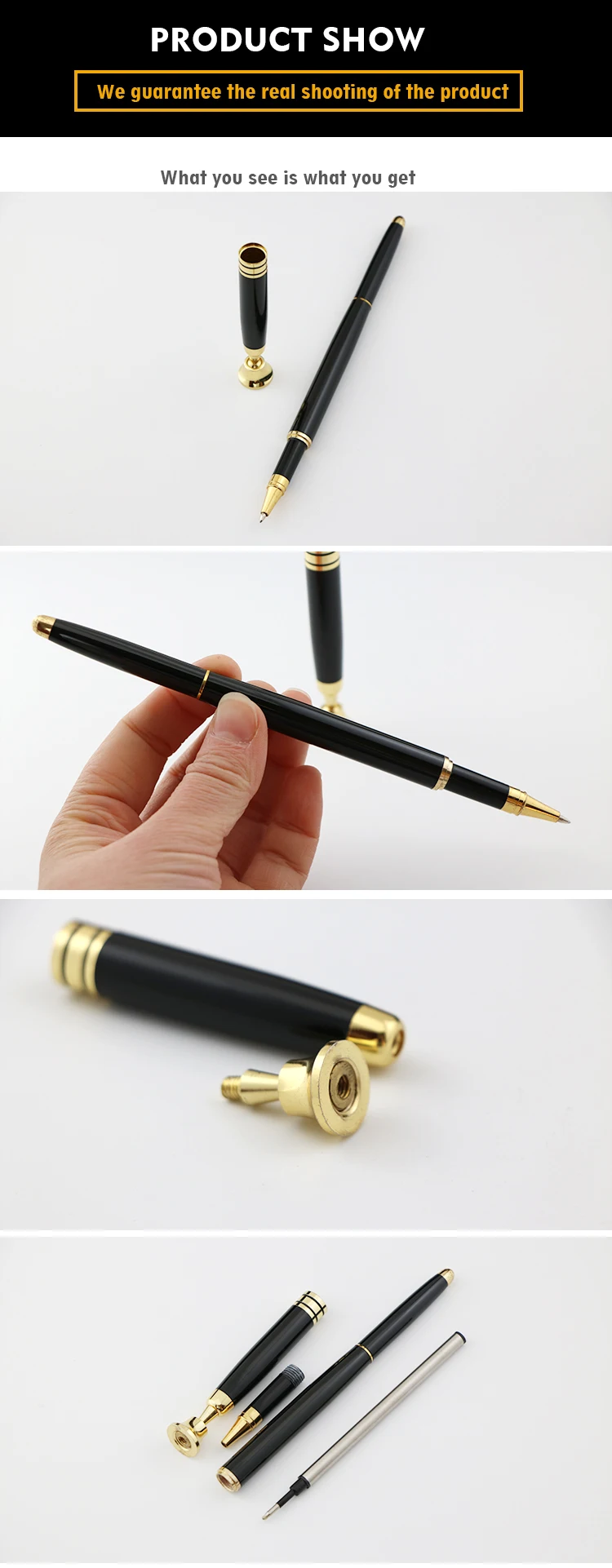 Leader Office & Bank Counter Use Logo Printing Desktop Pen Set