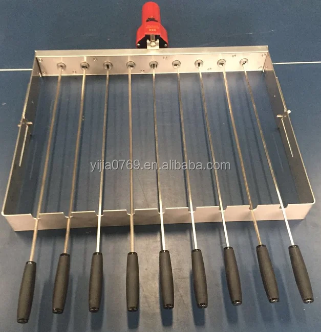 Portable Battery Operated Automatic Bbq Grill Rotisserie With 11 ...