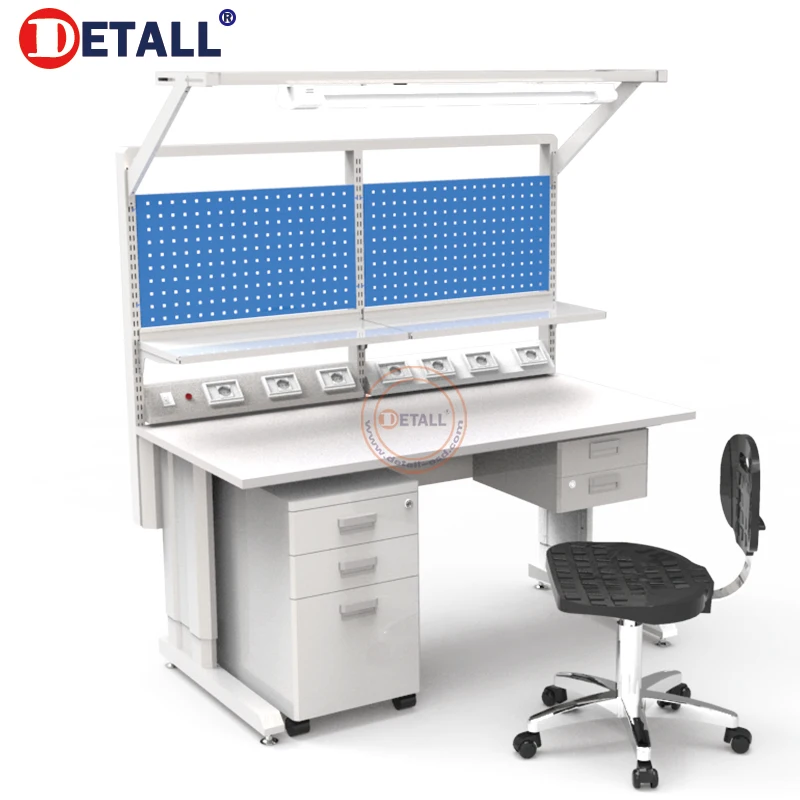 Esd Inspección Electrónica Mesa De Trabajo Con Luz Y Cajón - Buy Mesa ...