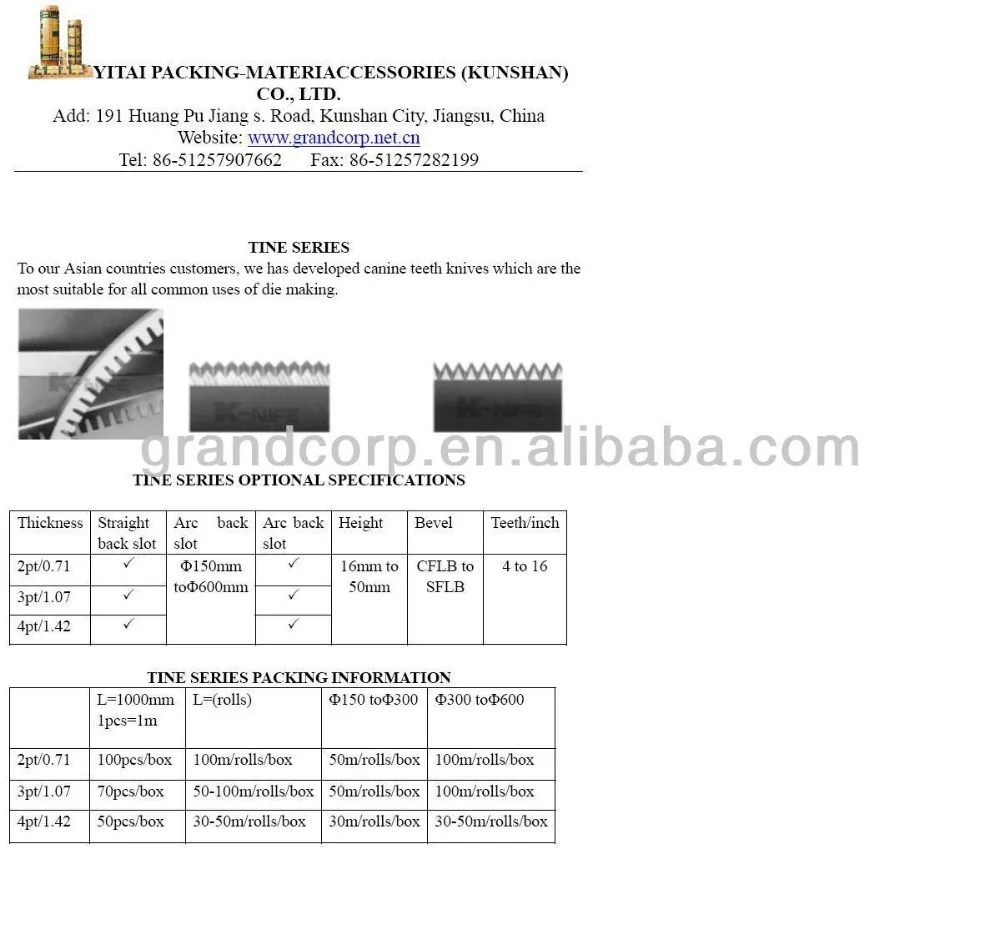 Rotary Die-cutting 4pt Steel Cutting Rule Die Blade Factory-directly ...