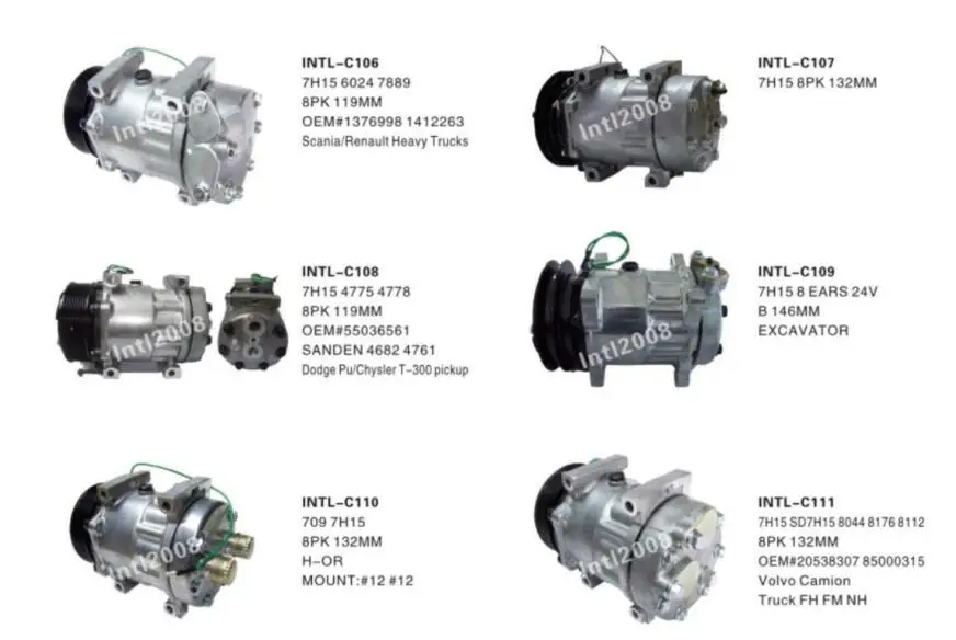 Universal Ac Compressor Sd7h13 Sanden 7h13 Je Em Am Sanden 7306 - Buy ...