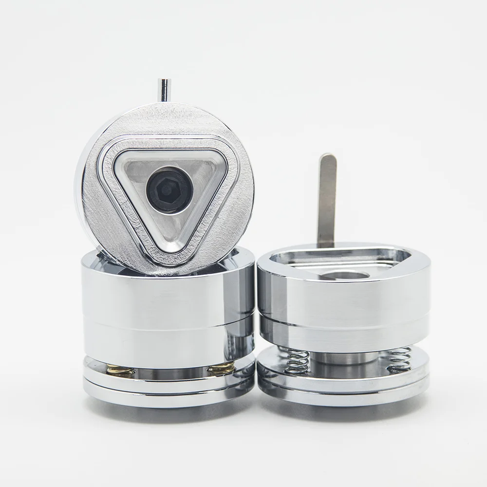 Metal Triangle 40x40mm Pin Button - Tin Badge by TALENT