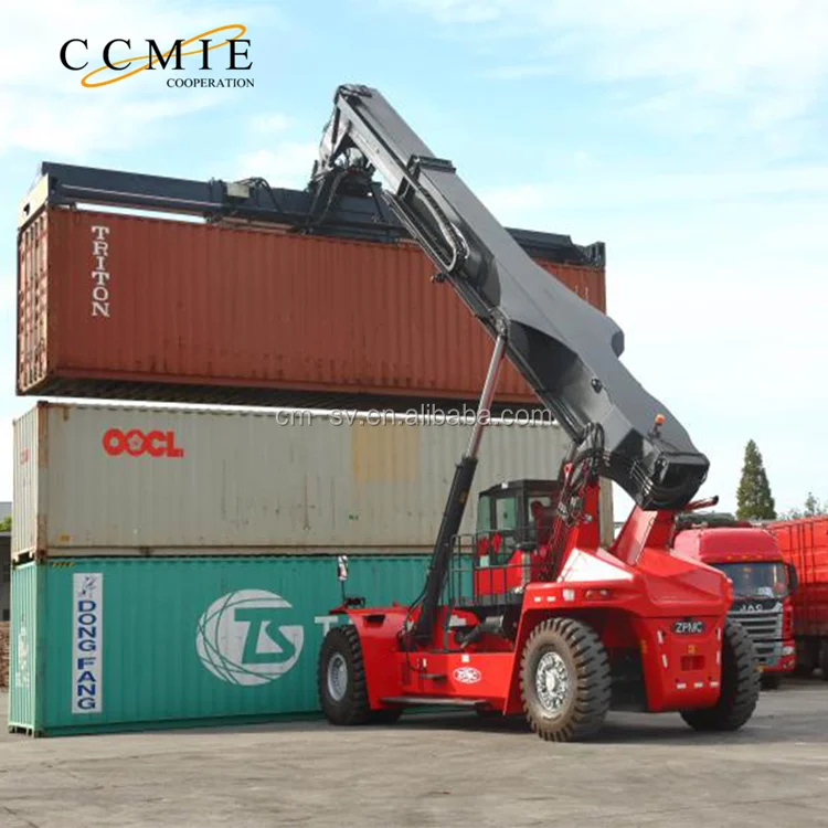 รถยกตู้คอนเทนเนอร์ Zpmc/kalmar Drf450คอนเทนเนอร์ Reach Stackers สำหรับ ...