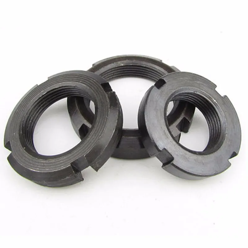 M22 M24*1.5mm Unf Thread Pitch Gs Steel Lock Round Castle Slotted Nut ...