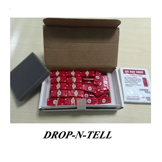 100% Made in USA Drop N Tell Impact Label Shock Sensor