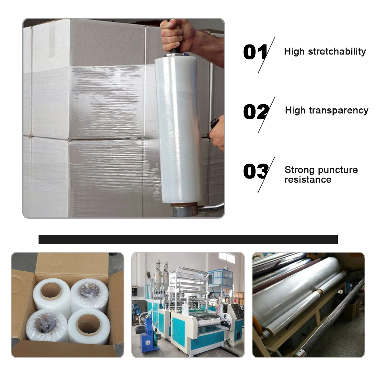 Use In Malaysia Pallet Stretch Film With High Transpance - Buy Pallet ...