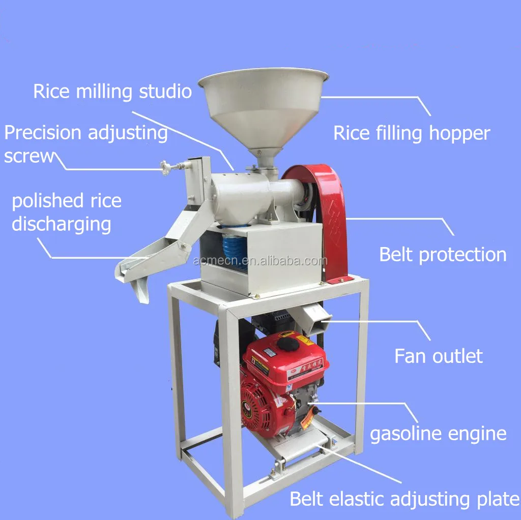 Hot Sale Rice Processing Machine / Gasoline Engine Rice Mill Price ...