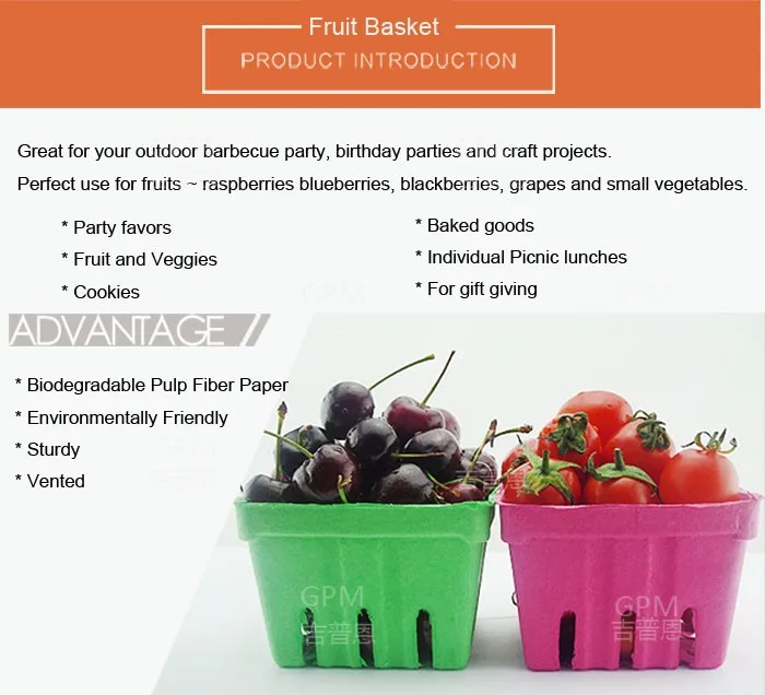 Custom Vegetable/fruit Moulded Pulp Packaging Box - Eco-friendly