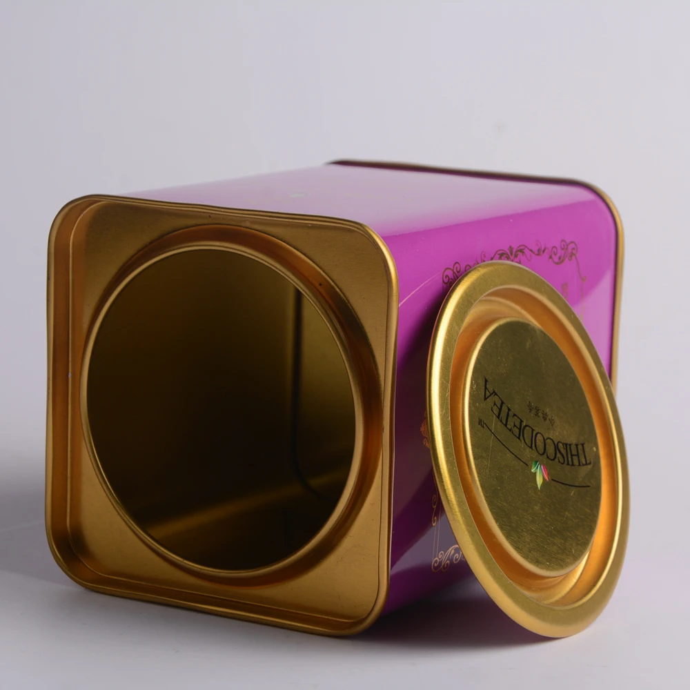 Square Tea Tin Can Coffee Packaging Box With Custom Design| Alibaba.com