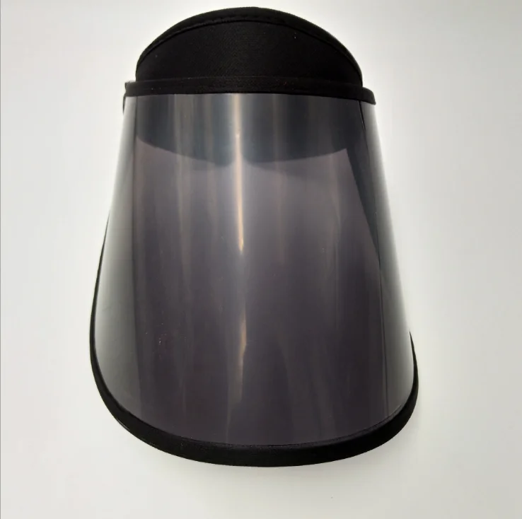 Uv Protection Clear Plastic Pvc Material Bicycling Sun Visor Cap - Buy ...
