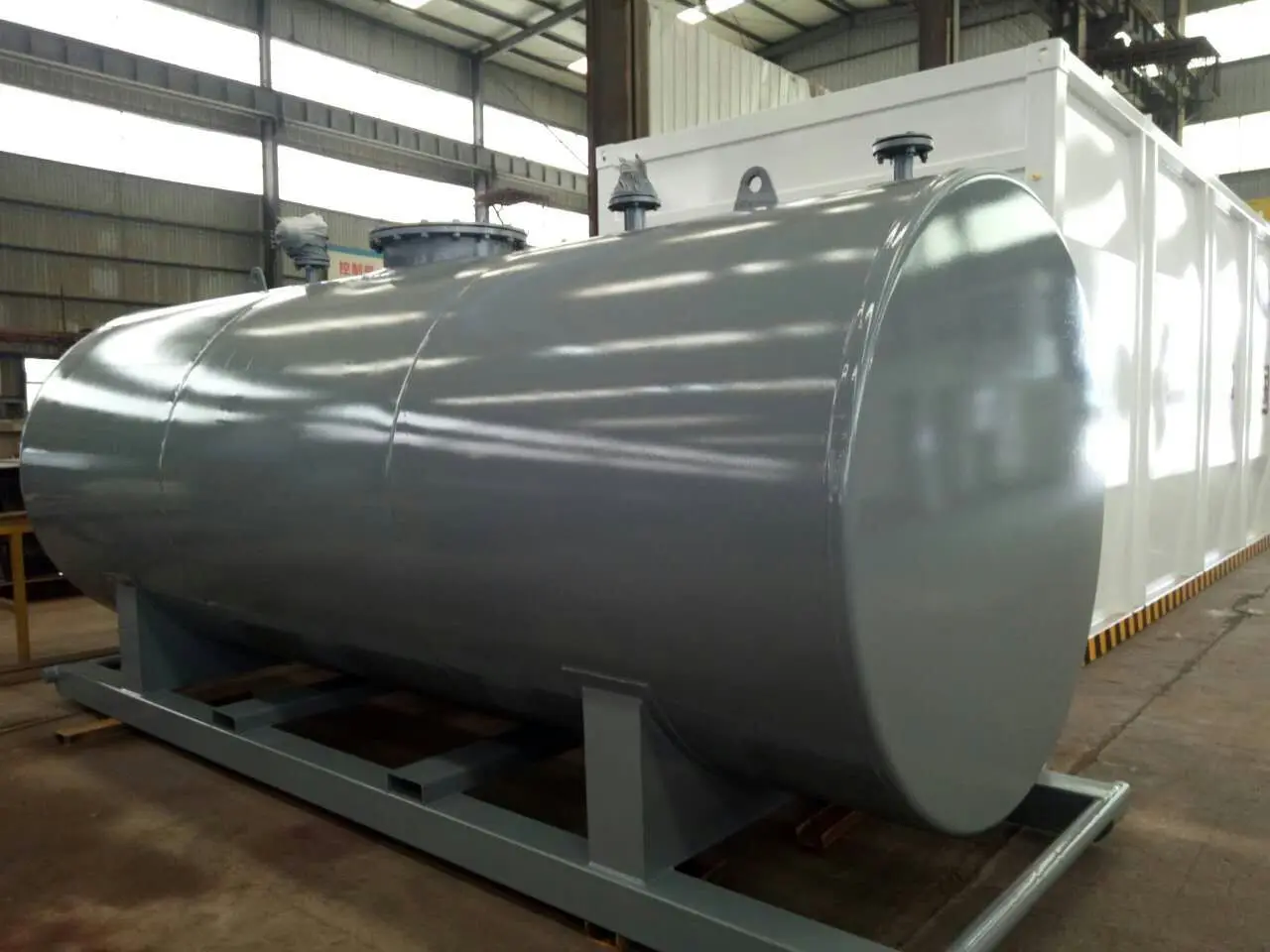 Horizontal Above Ground Diesel Fuel Skid Tank For Petrol Station - Buy ...
