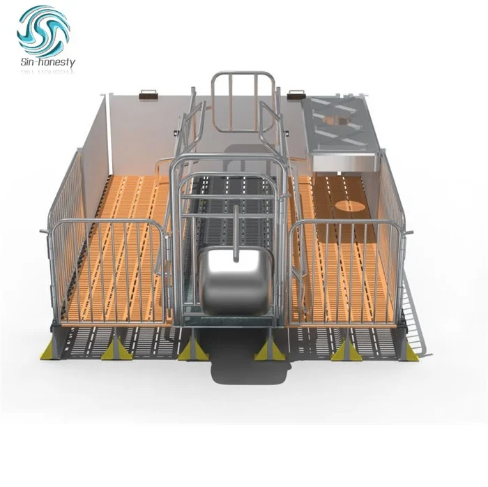 High Quality Galvanized Pig Cage Farrowing Crate for Pig Farm
