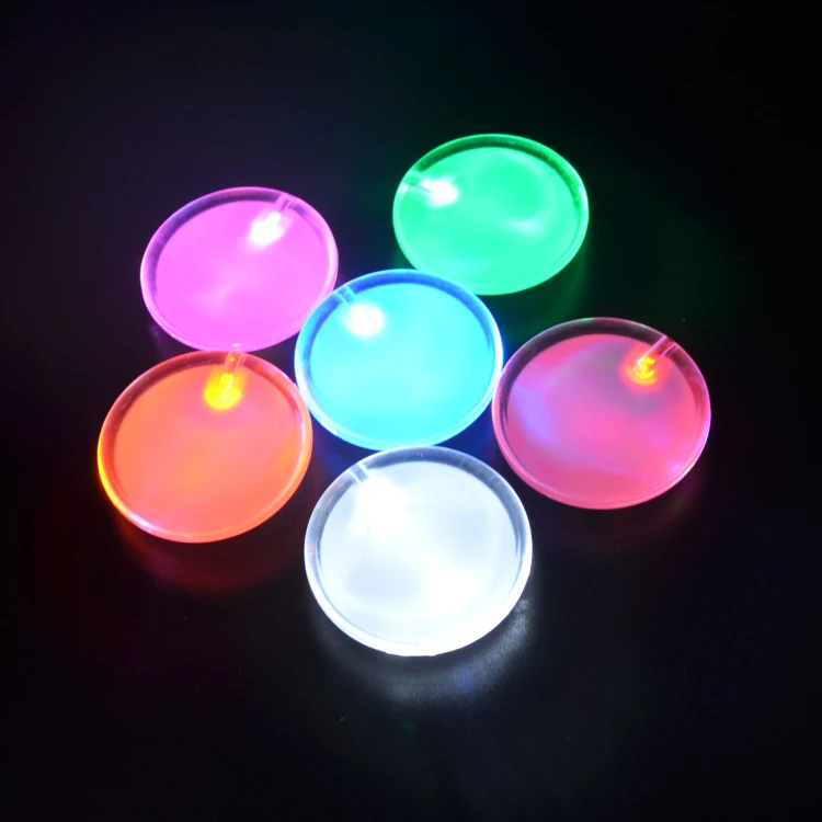 Custom Led Acrylic Flashing Blank Button Badge Plastic Safety Pin Badge ...