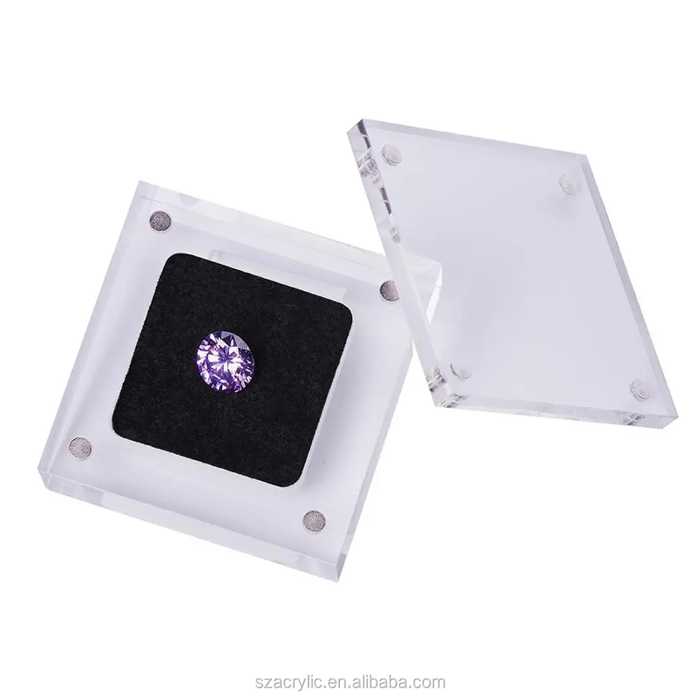 Custom Acrylic Jewelry Box Diamond Display Case - Buy Acrylic Case ...