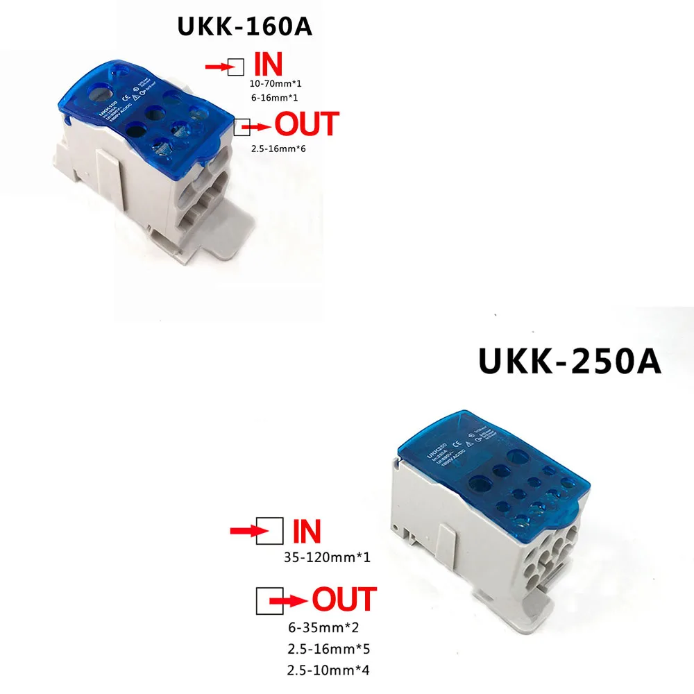 Ukk Series Screw Terminal Din Rail Connector Block - 600v, Oem