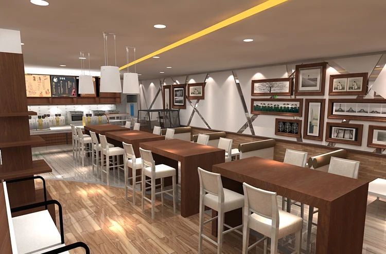 Modern Commercial Retail Store Bar Counters Decoration Used Coffee Shop ...