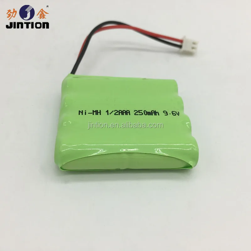 Ni-mh 1/2aaa 250mah 9.6v Rechargeable Battery Pack/nimh 1/2aaa 250mah/2 ...