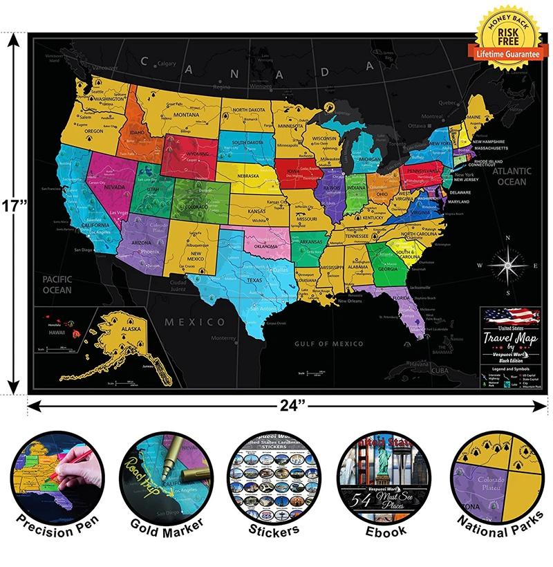 Scratch Off United States Map - Map
