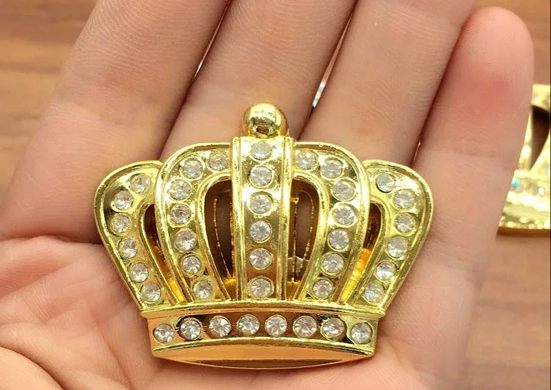 Wholesale 3D Crown Car Emblems - Customizable Metal Badges