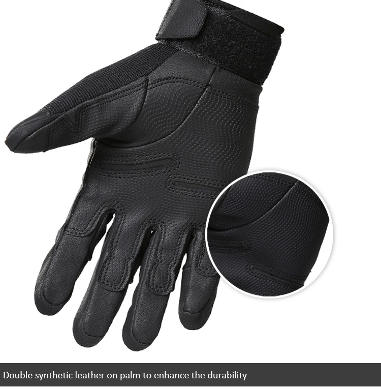 Wholesale Men Military Issue Black Leather Gloves Army Tactical Airsoft ...