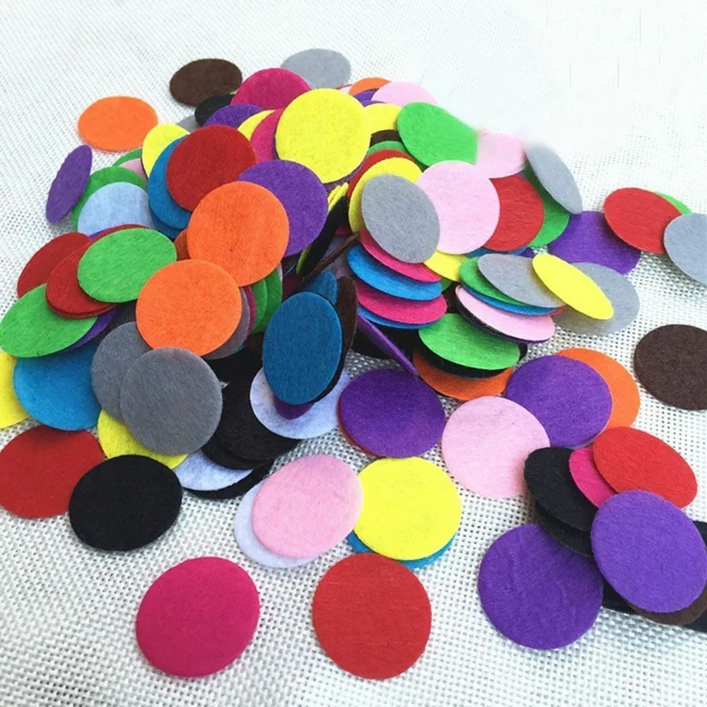 25mm Round Multi Colour Crafts Felt Circles Bulk Felt Pads - Buy Bulk ...