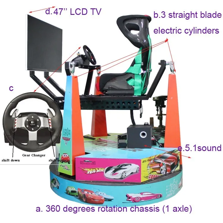 Vr Racing Simulator 8d Driving Car Driving Simulator With Free Games ...