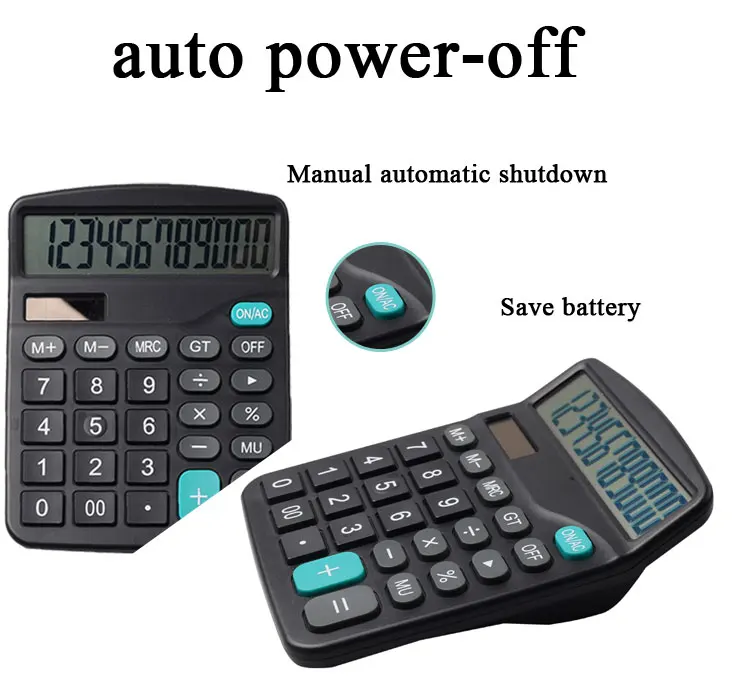Cheap Office Solar And Aaa Battery Dual Power Lcd Screen Desktop 12 ...