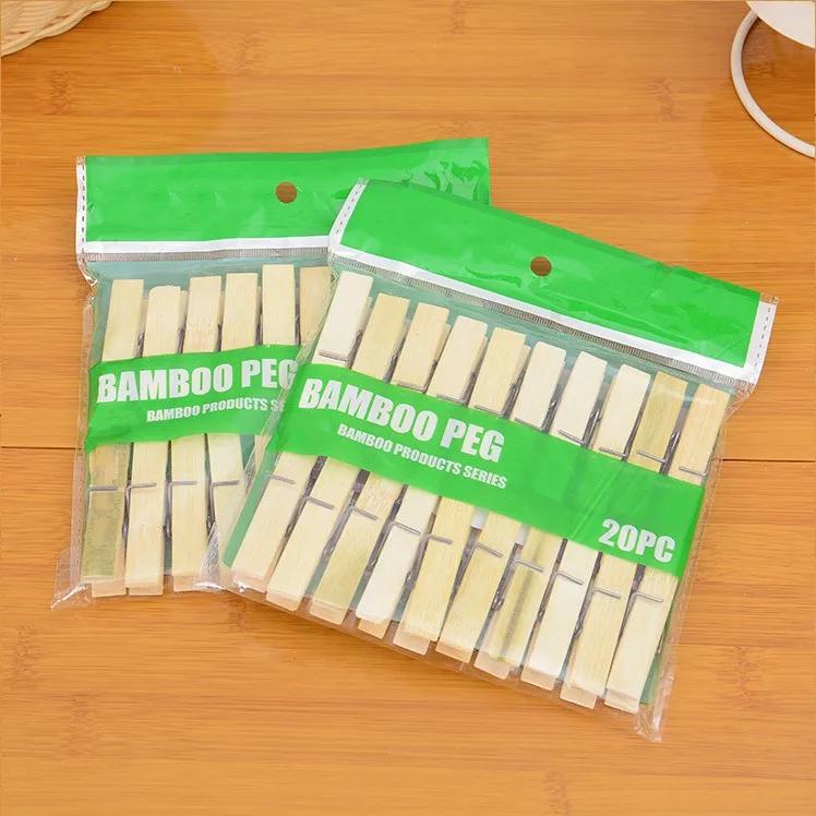 Bamboo Pegs - Sustainable and Versatile Clothes Pins