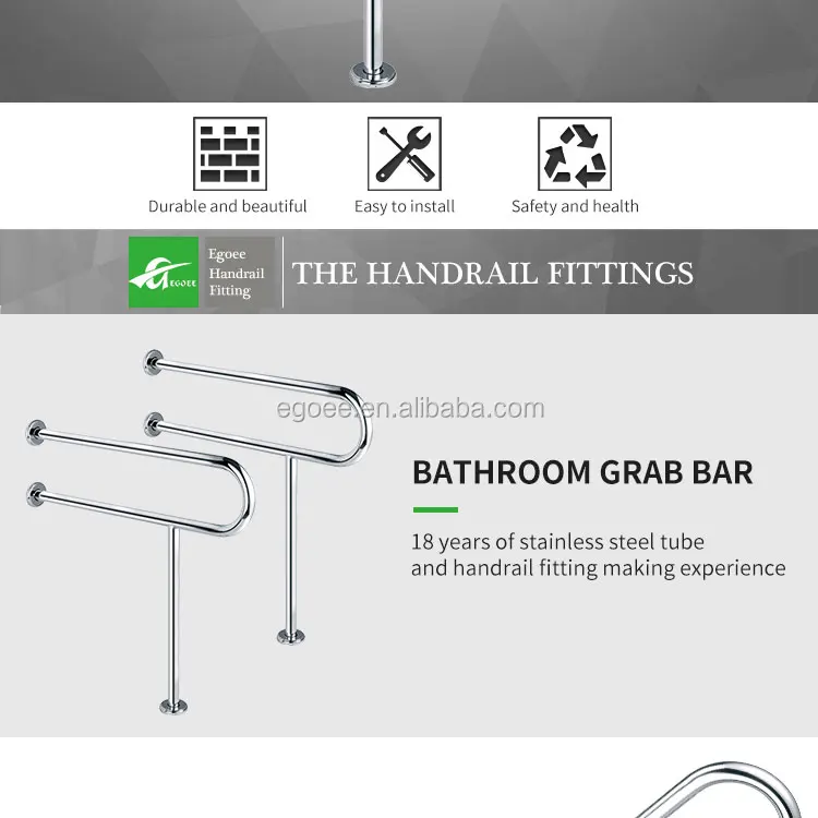 Mirror Polished Stainless Steel Swimming Pool Safety Grab Bar,Grab Hand ...