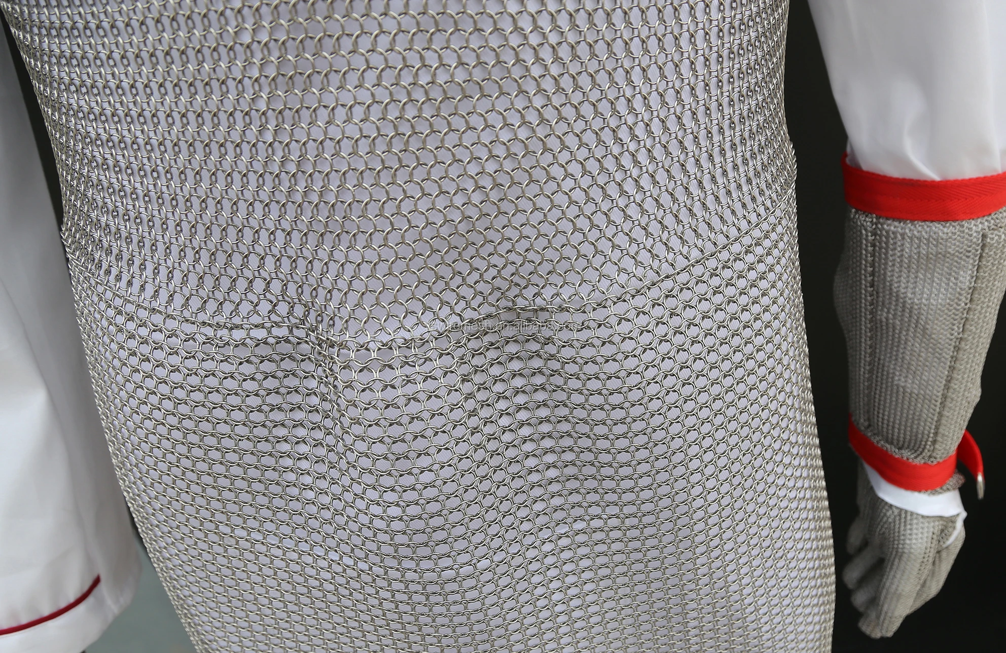 Stainless Steel Chainmail Mesh Apron for Cut Resistance