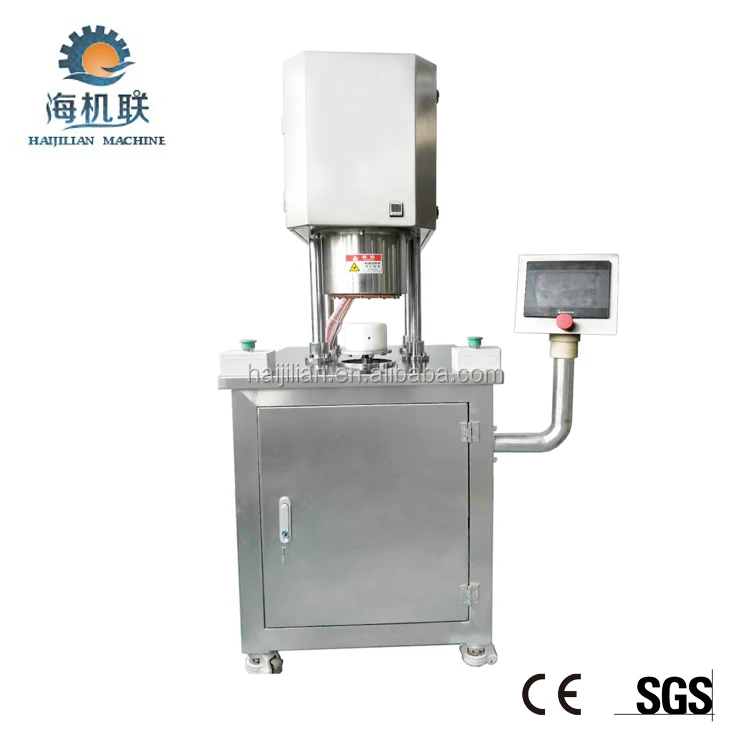 Semi Automatic Plastic Can Vacuum Nitrogen Filling Flushing Can Sealer ...