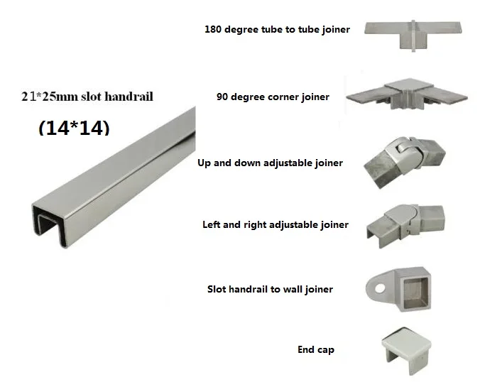 Stainless Steel 316L Adjustable Connector for Handrail