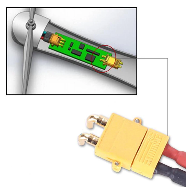 Amass XT30PW Right Angle Connector - XT30 Upgrade Male/Female ...