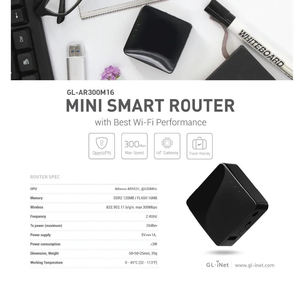 Gl.inet Ar300m Wifi Extender Wifi Hotspot Openwrt 300mbps Modem Wifi ...