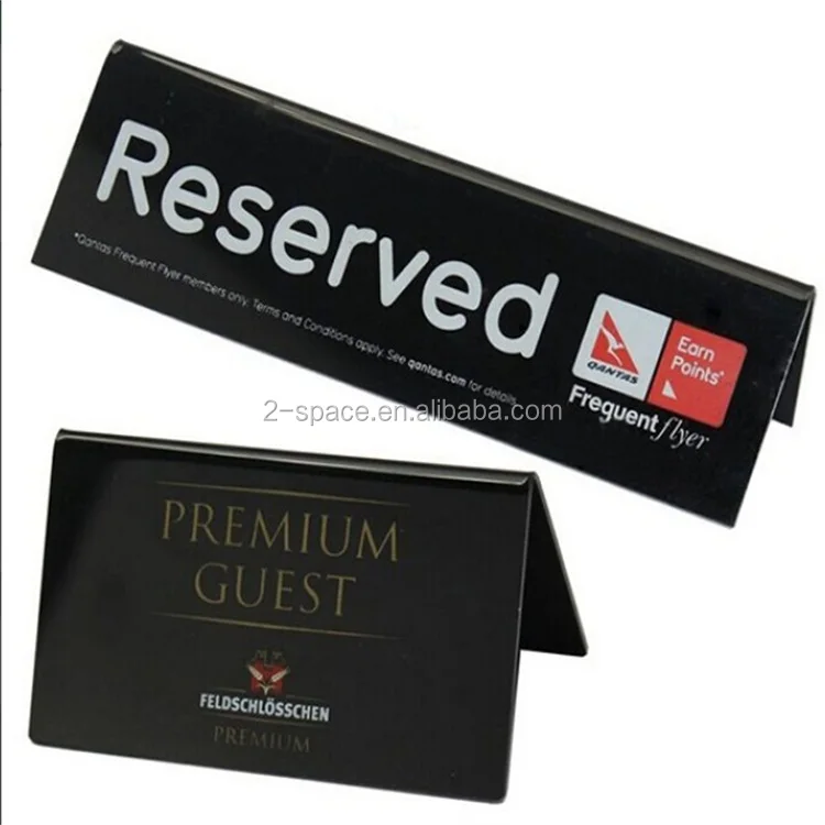Custom Printing Acrylic Table Tent Signs - Elegant & Durable