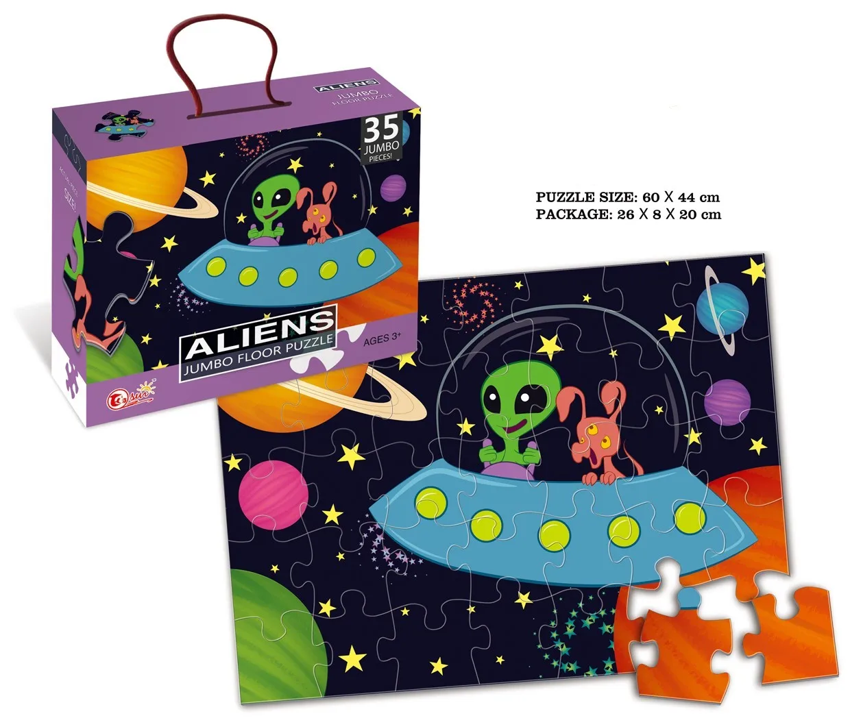 35pcs Aliens Jigsaw Puzzle Education Puzzles Board Games Toys For Kids ...