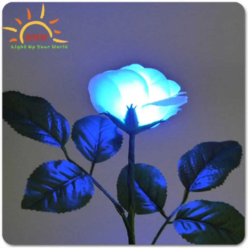 LED Multicolor Light up White Rose - Perfect for Valentine's Day