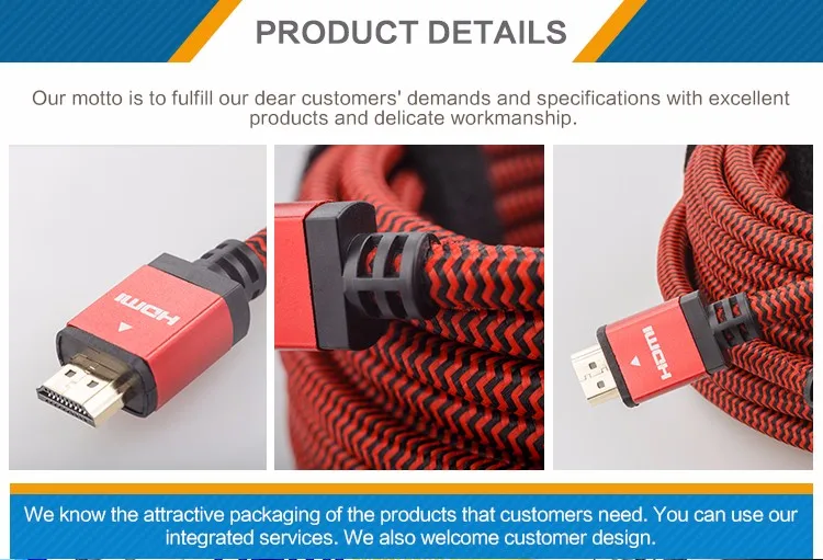 Oem High Speed 50 Meters Hdmi Male To Male Gold Plated Connector 18gbps ...