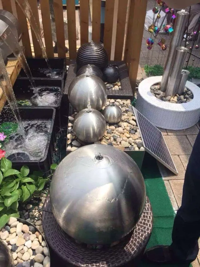 Floating Stainless Steel Orbs Ball For Pond Decoration - Buy Stainless ...