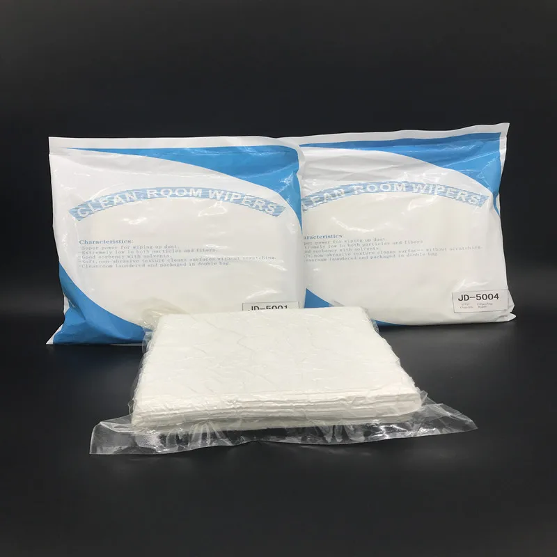 Ultrasonic Sealed Class 100 Microfiber Cleanroom Wiper Cleaning Tissue ...