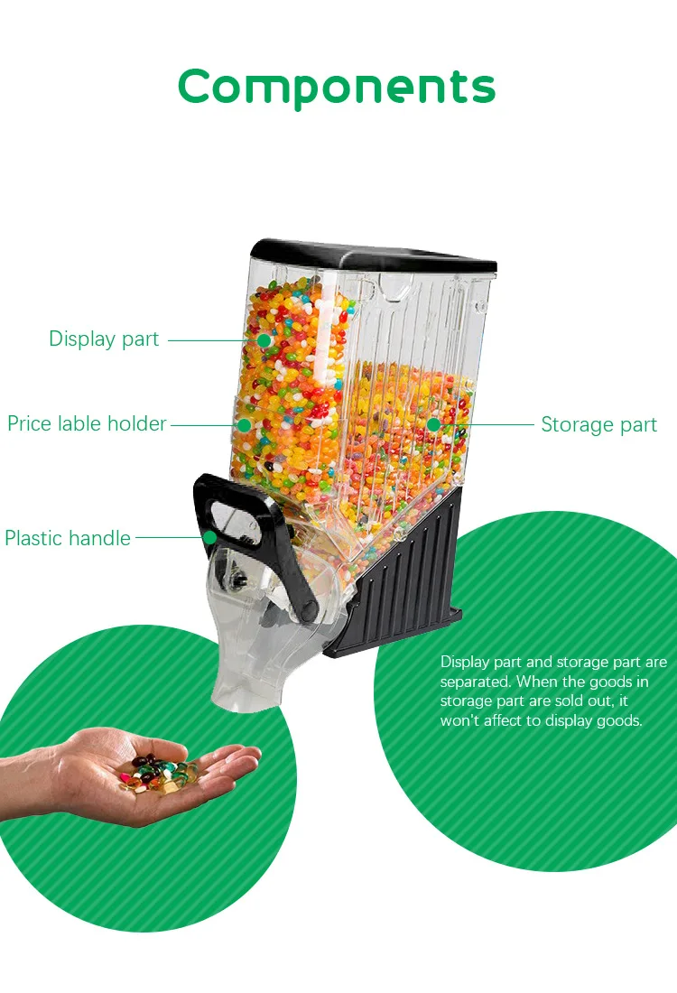 Plastic Automatic Cereal Dispenser - Buy Cereal Dispenser,Plastic ...