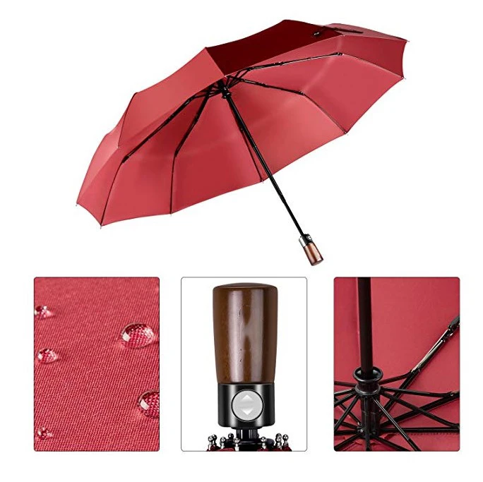 2018 Gift Items High Quality Fully Automatic 3 Folding Umbrellas With ...