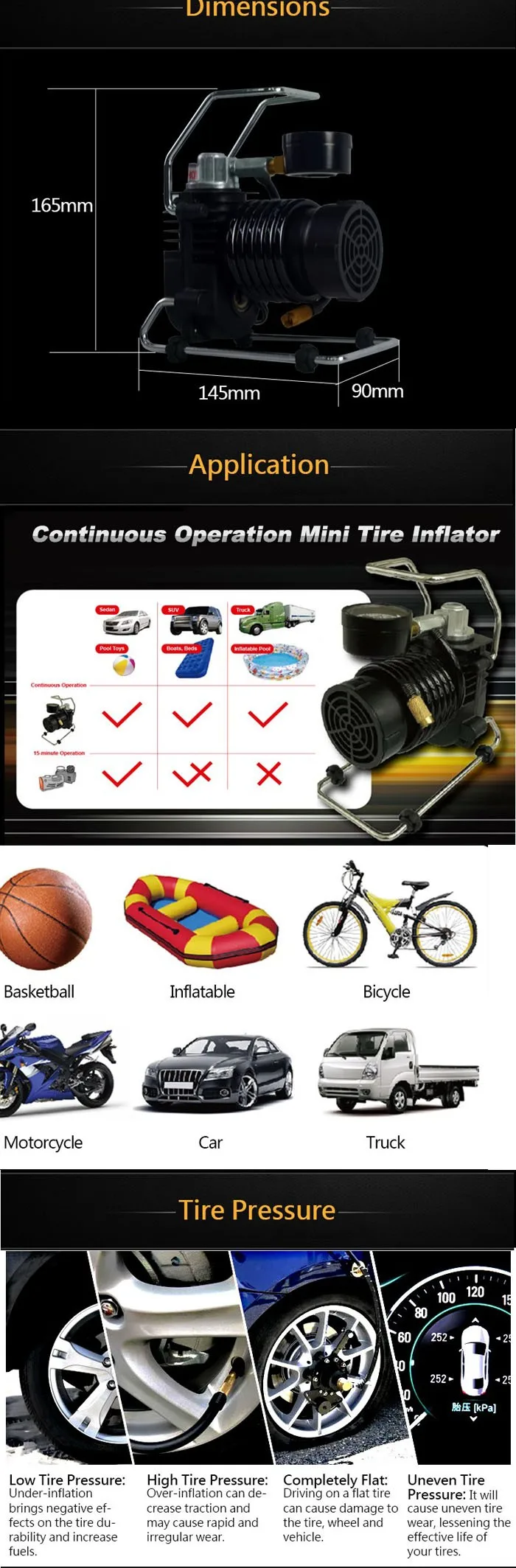 Volcano 6102 Mini Air Compressor Portable Auto Tyre Pump - Buy Volcano ...