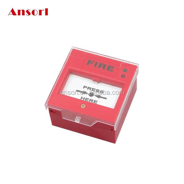 24V Fire Alarm Resettable Manual Call Point with LED Light